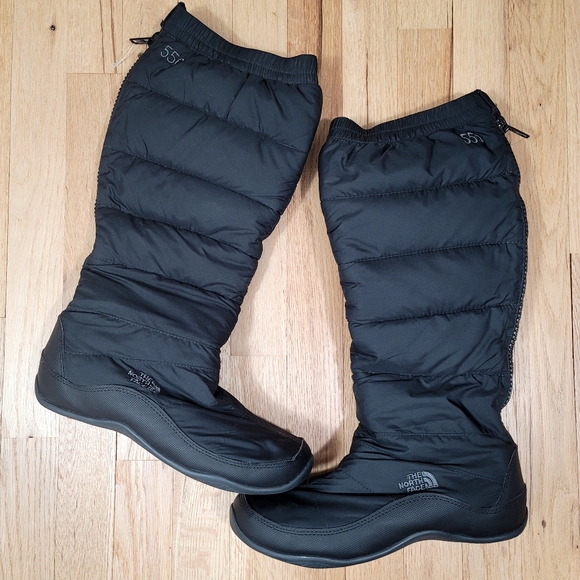The North Face | Shoes | The North Face Nuptse Quilted Knee High Boots ...